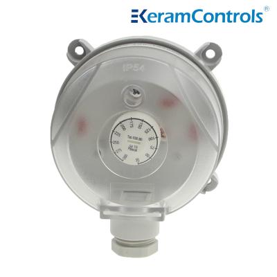 China QAD Series 1.5A Air Differential Pressure Switch 10 kPa Max Operating Pressure for HVAC Systems for sale