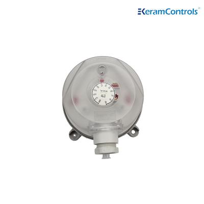 China QAD Series Adjustable Differential Pressure Switch 20-5000 Pa Range with 1/4