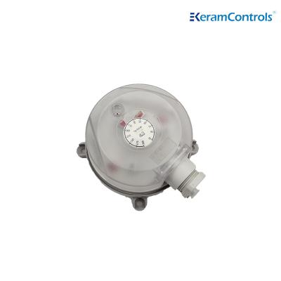 China QAD Series Differential Air Pressure Switch -40°C to 85°C IP54 Rated 10kPa Max Pressure for HVAC Systems for sale