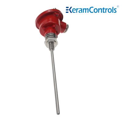 China KTP110 Digital Temperature Transmitter 0-10V Output IP65 with -70°C to +500°C Range and 50-400mm Insertion Length for sale