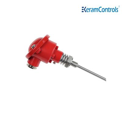 China KTP110 Temperature Transmitter for Liquids -70°C to +500°C Range with IP65 Protection and SS316 Tube for sale