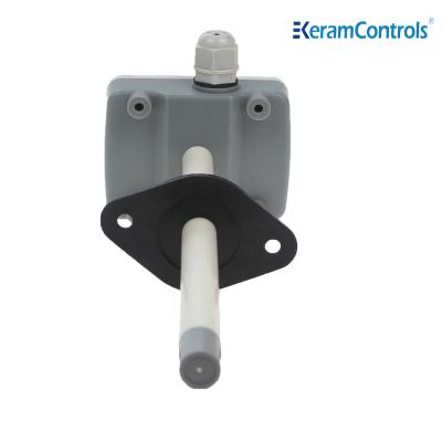 China KAV110 Air Duct Mounted Air Velocity Transmitter 4-20mA Output with IP65 Protection and 1-30 m/s Range for sale