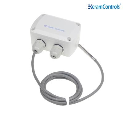 China IP65 Dustproof Room Temperature Sensor Monitor -40°C to +200°C Range with 2-Wire Connection for HVAC Systems for sale
