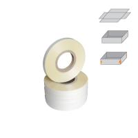 China Transparent PET Tape For Semi Automatic Box Corner Pasting Machine / Hot Tape Pasting Box Corner for sale