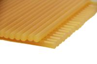 China Light Yellow 7mm Width Hot Glue Stick Hot Melt Adhesive for sale