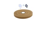 China Fast Delivery White Adhesive Corner Pasting Tape Rigid Box Corner Tape for Automatic Rigid Box Corner Pasting Machine for sale