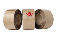 China Environmentally Friendly Hot Melt Paper Strap Tape For Banding Machine for sale