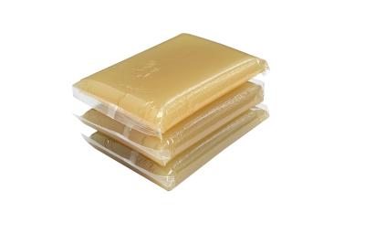 China Yellow High Quality Slow Drying Animal Jelly Hot Melt Adhesives Glue Block For Paper Gluing Machine for sale