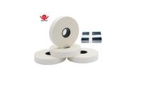 China Biodegradable Packaging White 30mm Width Kraft Paper Strapping Tape For Automatic Strapping Machine for sale
