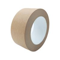 China 50m Biodegradable Brown Kraft Paper Tape Self Adhesive Tape For Box Sealing for sale
