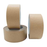 China Kraft Paper Self Adhesive Tape Custom Printed Logo Packing Tape Brown Self Adhesive Packing Kraft Paper Tape for sale