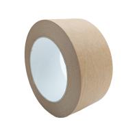 China Kraft Paper Self Adhesive Tape Custom Printed Logo Packing Tape Brown Self Adhesive Packing Kraft Paper Tape for sale