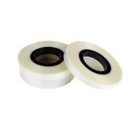 China Plastic PET Film Corner Pasting Tape Transparent Hot Melt For Boxes Corner Pasting No Printing Carton Sealing for sale
