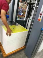 China Semi Automatic Die-Cutting And Creasing Machine To Cut Paper Box for sale