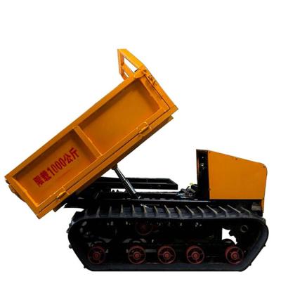 China Hot Selling Building Material Stores Mini Diesel Engine 11hp Dumper 1 Ton QTP1000 for sale