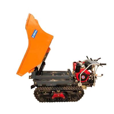 China Construction Material Shops QTP500J Diesel Engine 500kg Mini Hauler High Lift Mini Dumper Mini Crawler Truck for sale