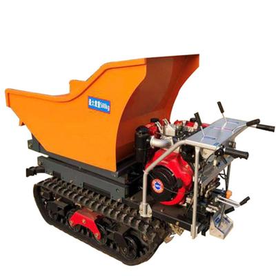 China Building Material Stores Hot Sale Cheap Price All Terrian QTP500J Tracked Mini Hydraulic Dumper Truck for sale