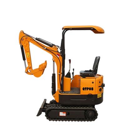 China Farms Mini Excavator 1.0 Ton Mini Crawler Excavator QTP10 for sale