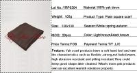 China Yak plain square scarf&shawl for sale