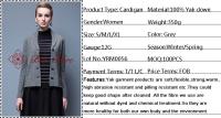 China Yak wide-lapel cardigan for sale