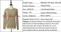 China Yak pullover with rib cuff for sale