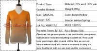 China Yak V-neck strip pullover for sale