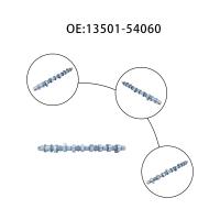 China Hot Sell  OEM Camshaft 13501-54060 for Toyota 2L-T and 2L-TE Engines, Suitable for Various Toyota Models for sale