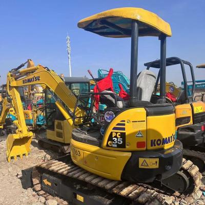 China Used Komatsu Excavator PC35  Secoondhand 3.5ton Small Type Mini Crawler Digger 21.6kw for sale