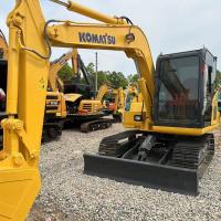 China Used Komatsu Excavator PC70  Secondhand 7ton Small Type Mini Crawler Digger 48.5kw for sale