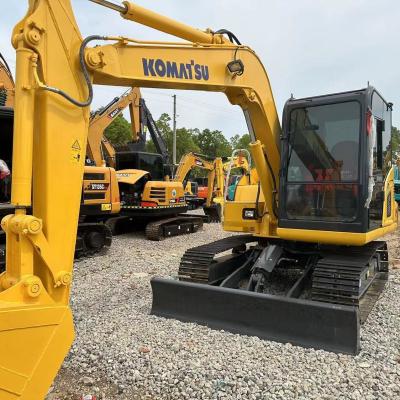 China Used Komatsu Excavator PC70  Secondhand 7ton Small Type Mini Crawler Digger 48.5kw for sale