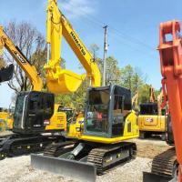 China Secondhand Komatsu Digger PC70  Used 7ton Small Type Mini Crawler Excavator 48.5kw for sale