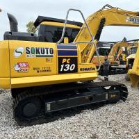 China Sencondhand Komatsu Digger PC130 Used 13ton Small Type Crawler Excavator 72.6kw for sale