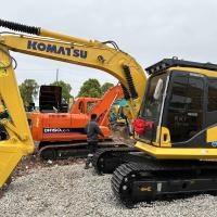 China Sencondhand Komatsu Digger PC130 Used 13ton Small Type Crawler Excavator 72.6kw for sale