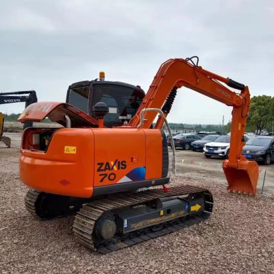 China Used Mini Excavator Hitachi ZX70 Secondhand 7t Original Crawler Tracked Digger 39kw for sale