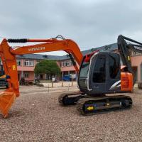 China Used Mini Excavator Hitachi ZX70 Secondhand 7t Original Crawler Tracked Digger 39kw for sale
