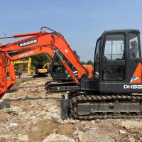 China Used Doosan Digger  DH55  Secondhand 5.5ton Small Type Mini Crawler Excavator 0.175m3 bucket for sale