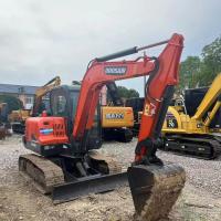China Used Doosan Digger  DX60  Secondhand 6ton Small Type Mini Crawler Excavator 39.7kw for sale