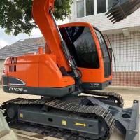 China Used Doosan Digger  DX75  Secondhand 7.5ton Small Type Mini Crawler Excavator for sale