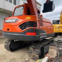 China Used Doosan Digger  DX75  Secondhand 7.5ton Small Type Mini Crawler Excavator for sale
