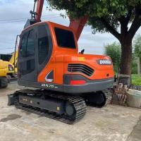 China Used Doosan Digger  DX75  Secondhand 7.5ton Small Type Mini Crawler Excavator for sale