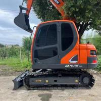 China Used Doosan Digger  DX75  Secondhand 7.5ton Small Type Mini Crawler Excavator for sale