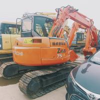 China Used Excavator Original Hitachi  ZX75 Secondhand Hydraulic 7ton Crawler Digger  44.4kw for sale