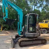 China Used Kobelco Digger  SK55  Secondhand 5.5ton Small Type Mini Crawler Excavator for sale