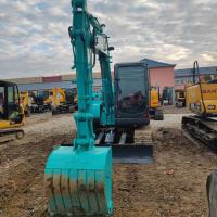 China Used Kobelco Digger  SK75  Secondhand 7.5ton Small Type Mini Crawler Excavator 41kw for sale