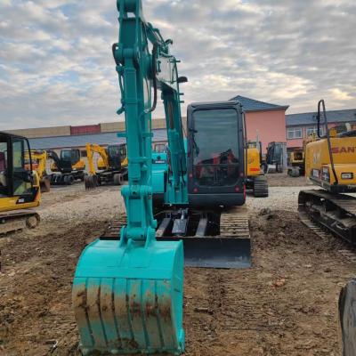 China Used Kobelco Digger  SK75  Secondhand 7.5ton Small Type Mini Crawler Excavator 41kw for sale