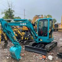 China Used Kubota Digger  KX135  Secondhand 3.5ton Small Type Mini Crawler Excavator  21kw for sale