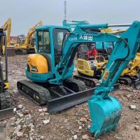 China Used Kubota Digger  KX135  Secondhand 3.5ton Small Type Mini Crawler Excavator  21kw for sale