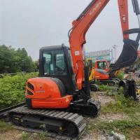 China Used Kubota Digger  KX155  Secondhand 5.5ton Small Type Mini Crawler Excavator  29.4kw for sale