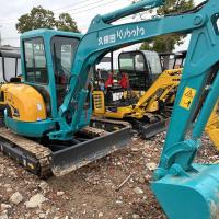 China Used Kubota Digger  U35  Secondhand 3.5ton Small Type Mini Crawler Excavator  18.5kw for sale
