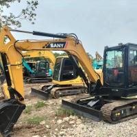China Used SANY Digger  SY60  Secondhand 6ton Small Type Mini Crawler Excavator for sale